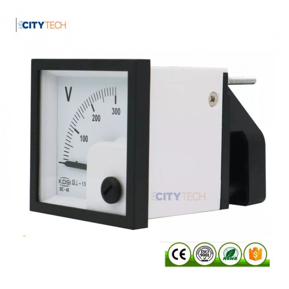 KDSI BE-48 DC300V Panel Analog Small 0-300V Voltmeter Price in BD ...