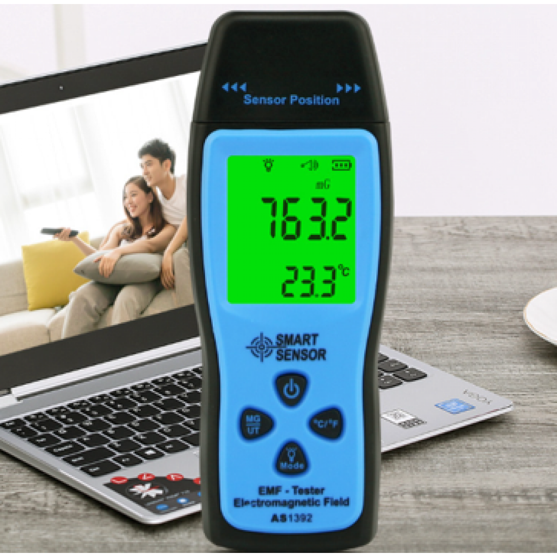 Buy SMART SENSOR AS1392 EMF Meter in BD – Digital Radiation Detector ...