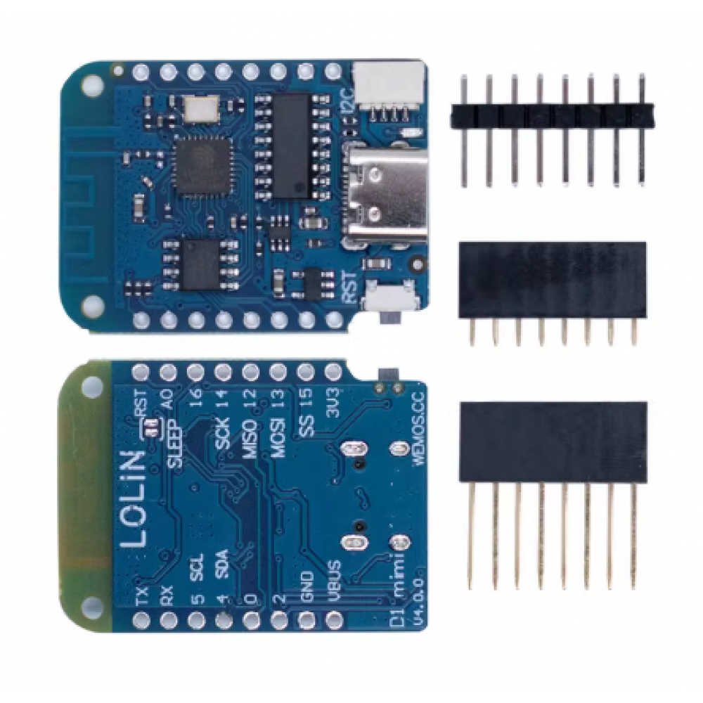 Wemos D1 Mini V4.0 ESP8266 Lua WiFi Dev Board USB Type-C for IoT ...
